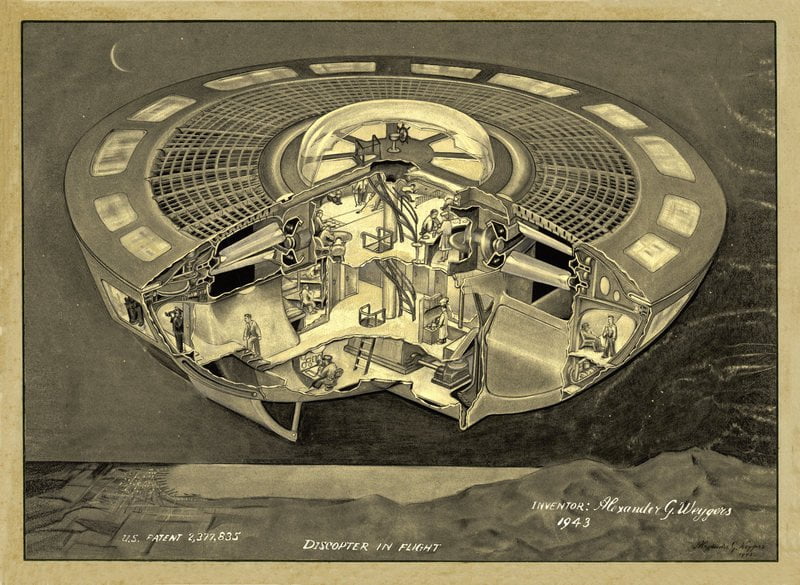 Alexander Weygers e a incrível história do Discopter, o disco voador do ...